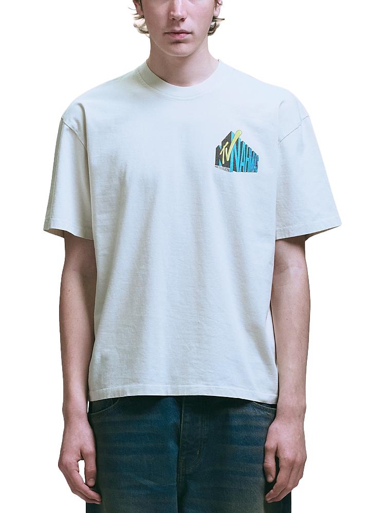NAHMIAS tv boxy crewneck tee